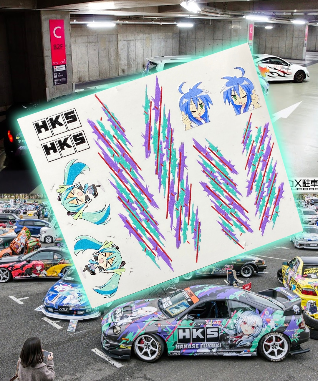 HKS Itasha Waterslide Decals 1:64 Hot Wheels Matchbox - Etsy