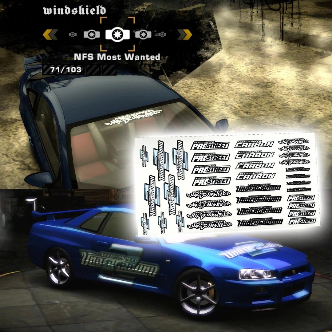 Need for Speed Logos Waterslide Decals for 1:64 Scale - Etsy UK