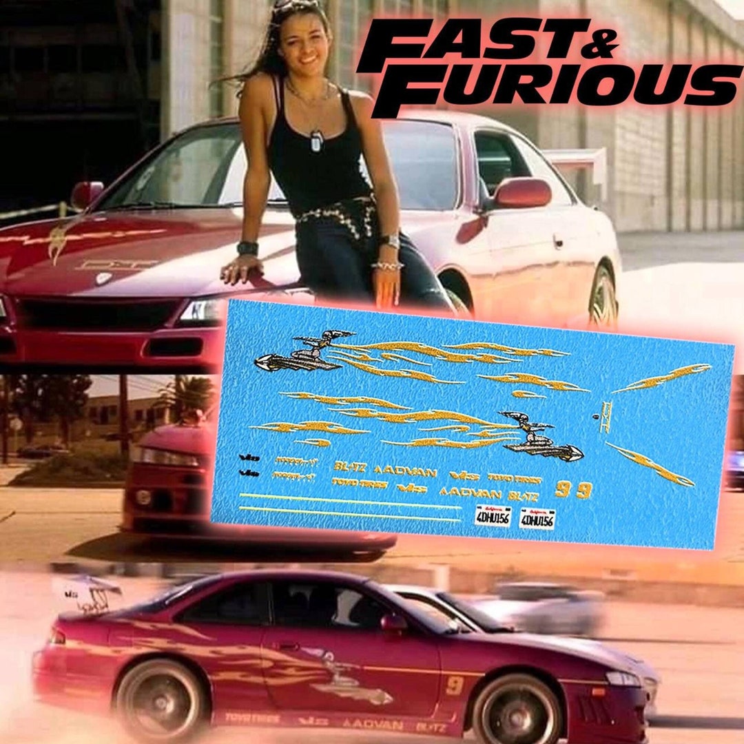 1/64 1/24 Fast&furious Letty's S14 Waterslide Decals 1:64 - Etsy