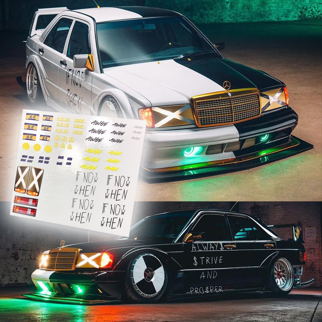 Asap Rocky Need for Speed Mercedes 190e Waterslide Decals 1:64 - Etsy