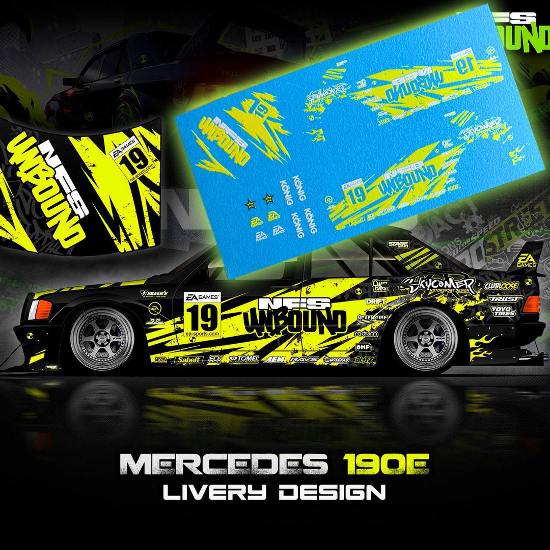 NFS Unbound Waterslide Decals 1:64 Hot Wheels - Etsy