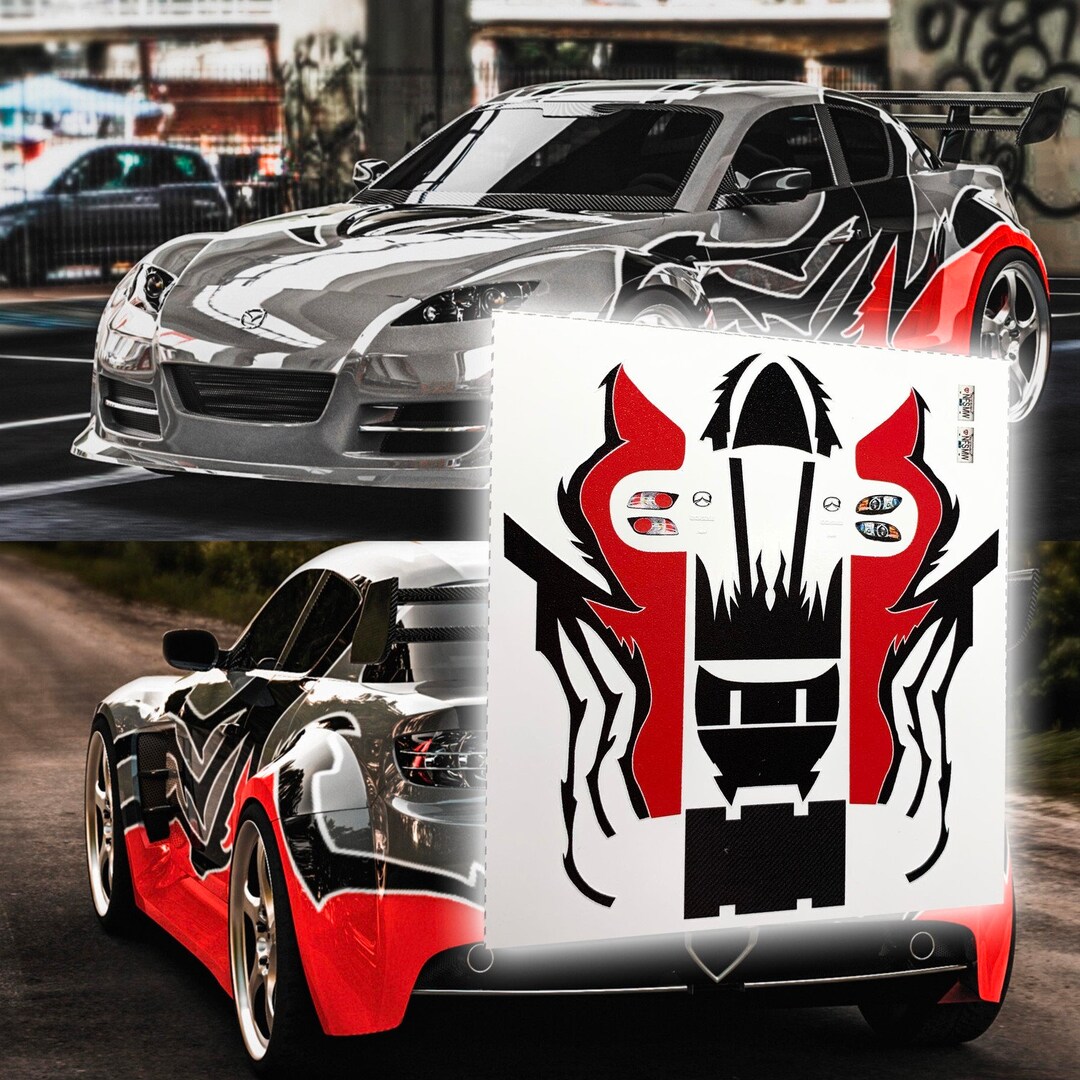 Need for Speed Most Wanted Izzy's Mazda RX8 Waterslide Decals 1:64 for ...