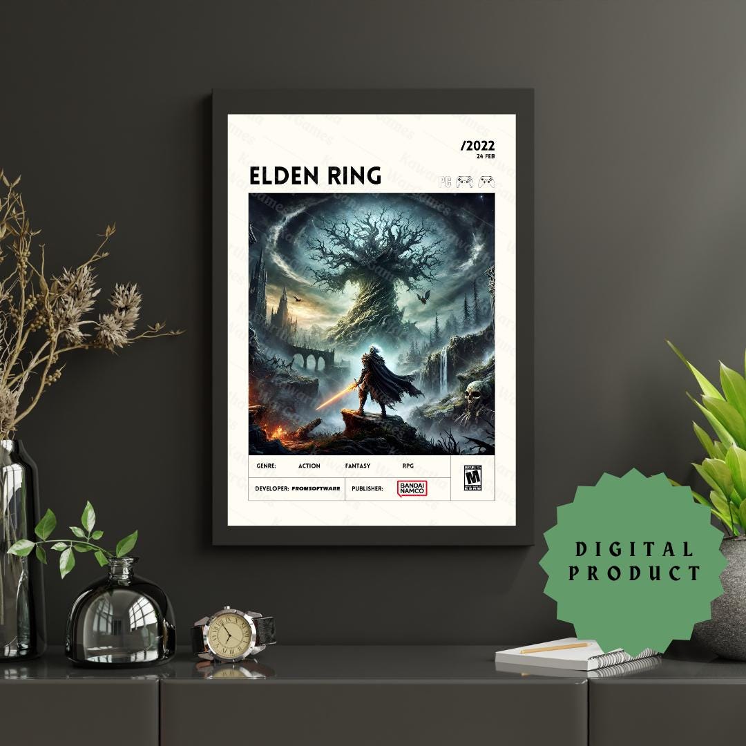 Elden Ring: Poster, Wall Art, Video Game Print, High Resolution ...