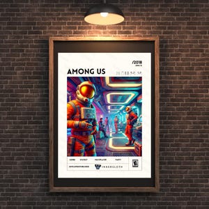 Among Us: Poster, Wall Art, Video Game Print, High Resolution. Digital ...
