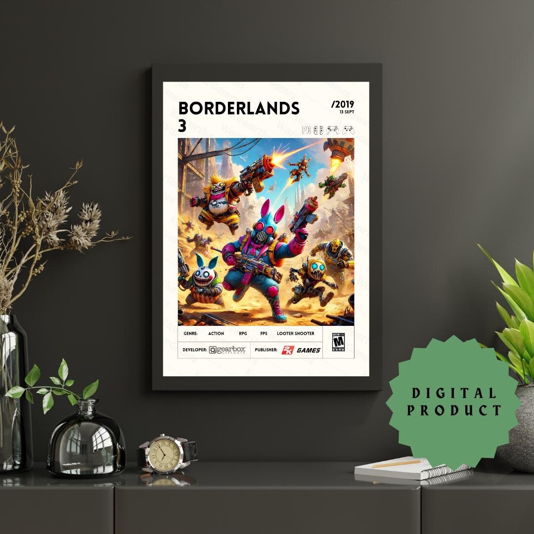Borderlands 3 : Poster, Wall Art, Video Game Print, High Resolution ...