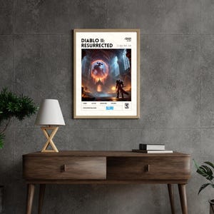 Diablo II Resurrected Poster: Wall Art, Video Game Print, High ...