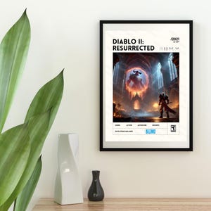 Diablo II Resurrected Poster: Wall Art, Video Game Print, High ...