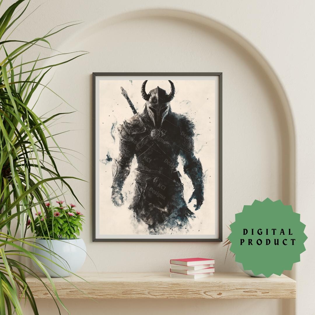 Elder Scrolls Game Art Poster: Gamer Decor, Video Game Print, High ...