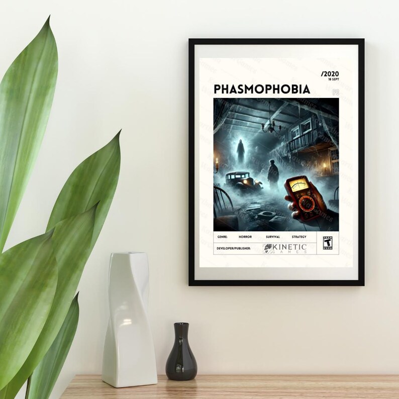 Phasmophobia: Poster, Wall Art, Video Game Print, High Resolution ...