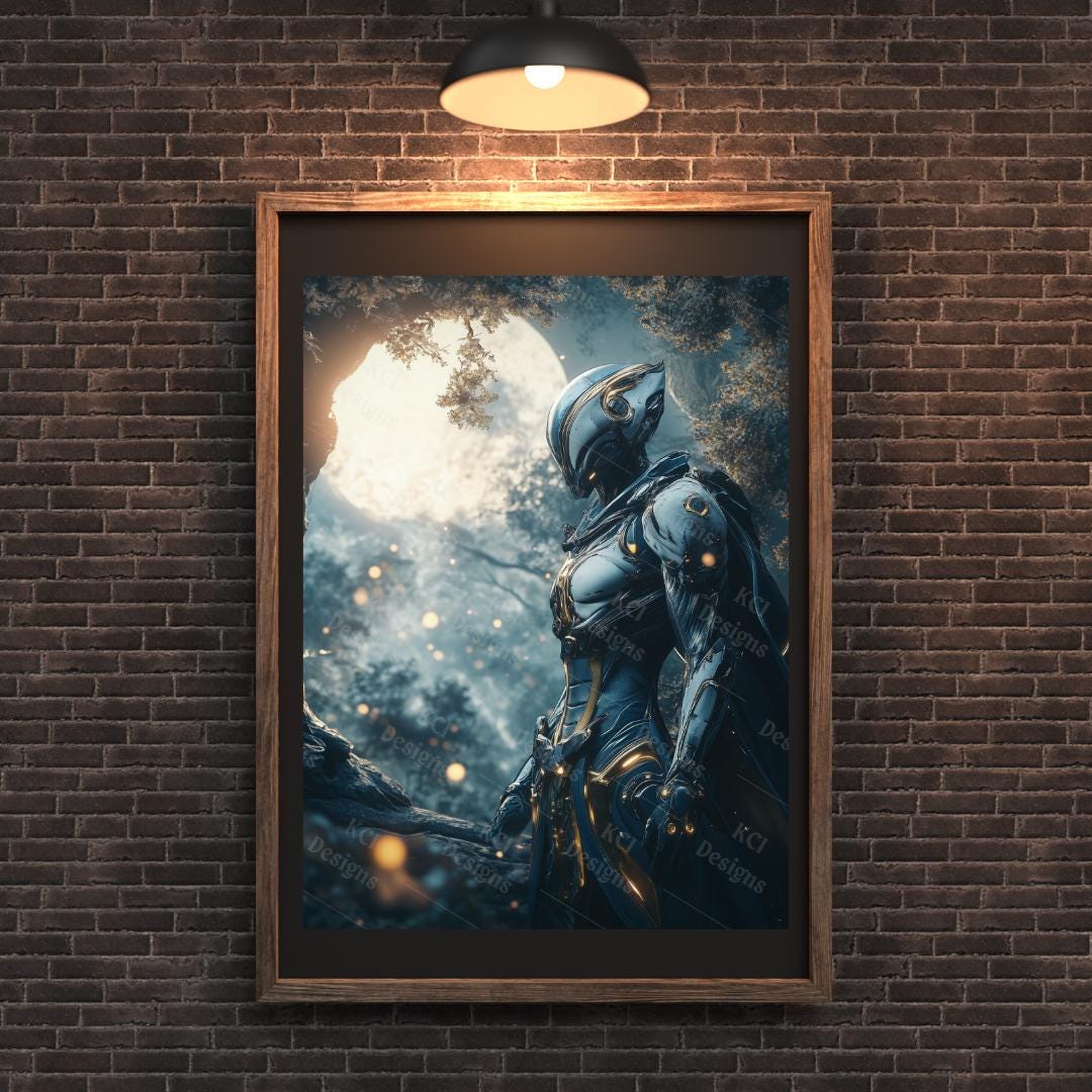 Warframe Printed Gamer Decor Poster, Wall Art, Video Game Print, High ...