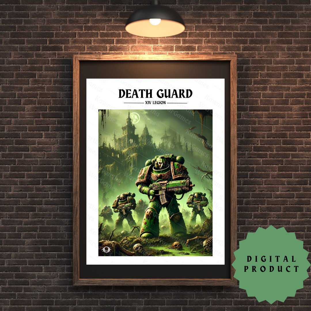 Warhammer Art: Death Guard 30k Wall Art, Gamer Decor, Digital Print - Etsy