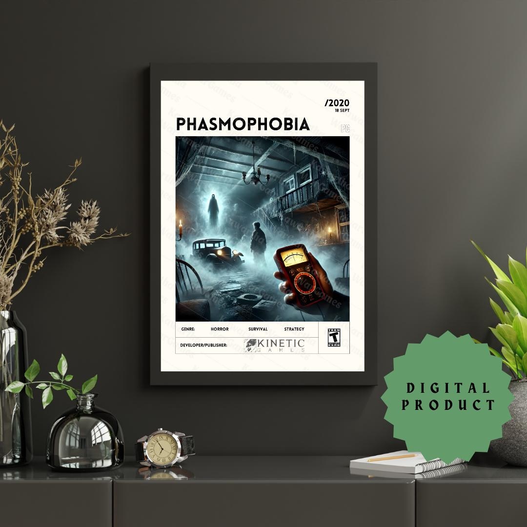Phasmophobia: Poster, Wall Art, Video Game Print, High Resolution ...
