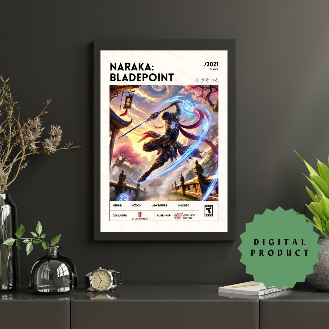 Naraka Bladepoint: Poster, Wall Art, Video Game Print, High Resolution ...
