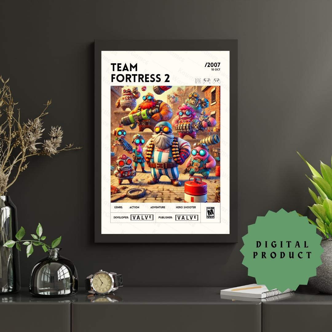 Team Fortress 2: Poster, Wall Art, Video Game Print, High Resolution ...