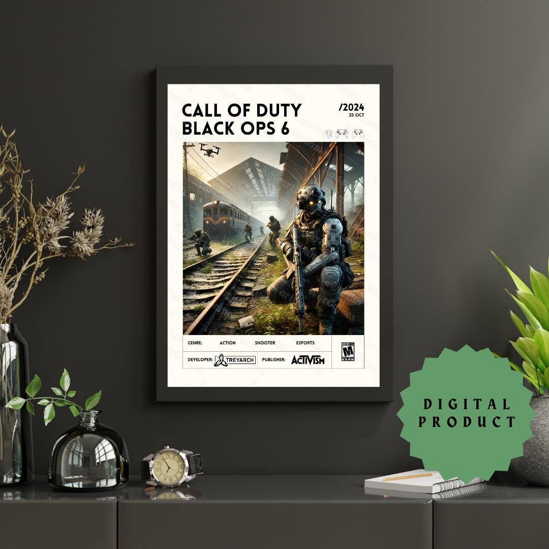 Call of Duty: Black Ops 6 Poster, Wall Art, Video Game Print, High ...
