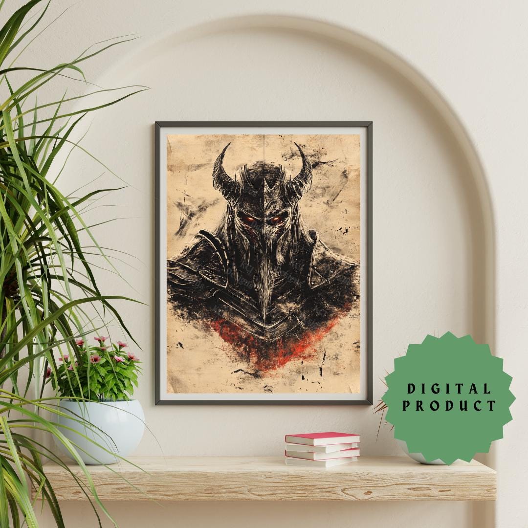Elder Scrolls Game Art Poster: Gamer Decor, Video Game Print, High ...