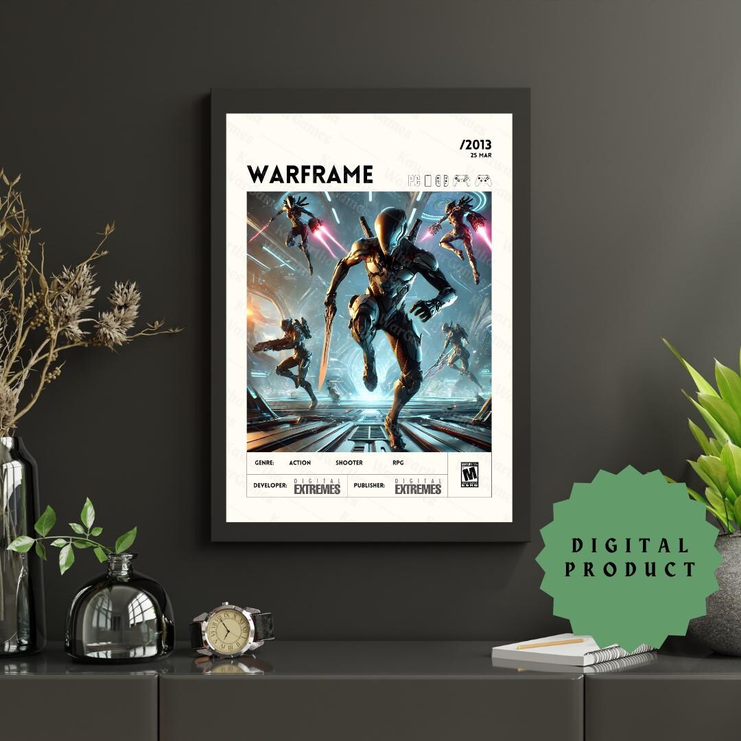 Warframe: Poster, Wall Art, Video Game Print, High Resolution. Digital ...