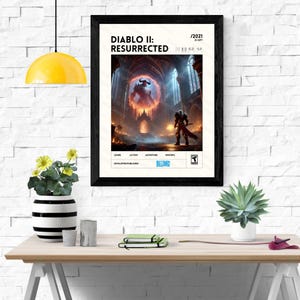 Diablo II Resurrected Poster: Wall Art, Video Game Print, High ...
