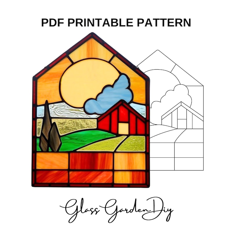 Stained Glass Barn - Etsy