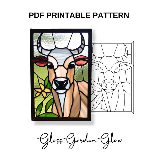 Stained Glass Cow - Etsy