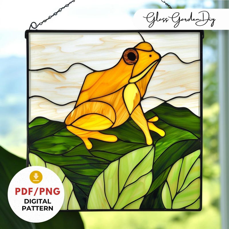 Stained Glass Frog - Etsy