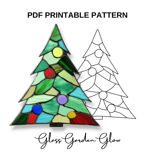 Stained Glass Tree Ornaments - Etsy