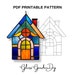 Stained Glass House Pattern PDF DIY Printable Template - Etsy