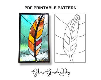 Fox Ornament Stained Glass Pattern PNG PDF Printable Digital Download ...