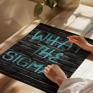What the Sigma Meme Print | Tween Teen Girls Boys Room Wall Art ...