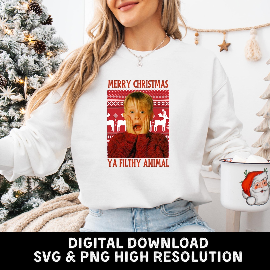 Home Alone, Kevin, Christmas, Christmas PNG, Funny, Santa, Vintage ...