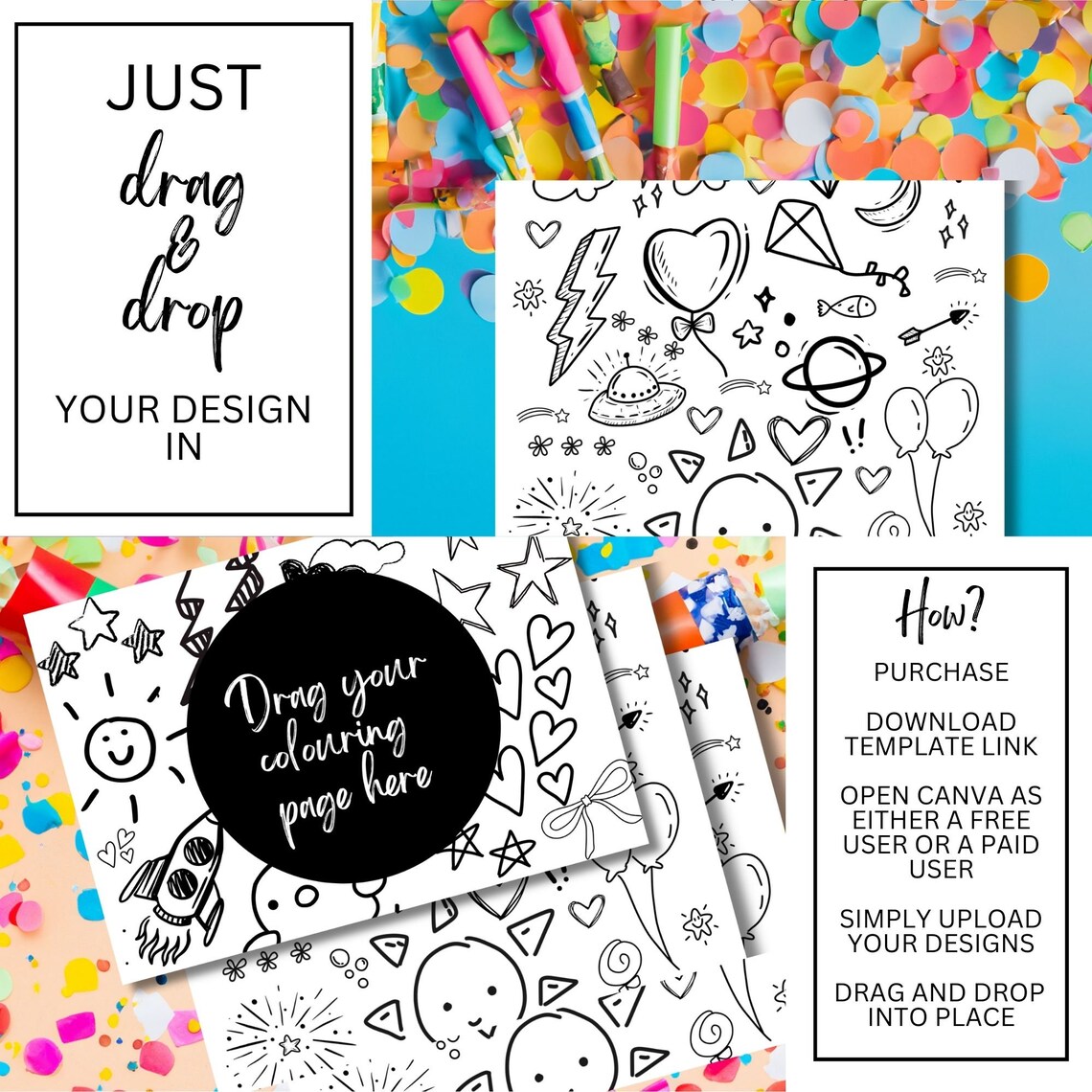 CANVA Colouring Book Mockup, Coloring Book Papers, Mockup, Activity ...