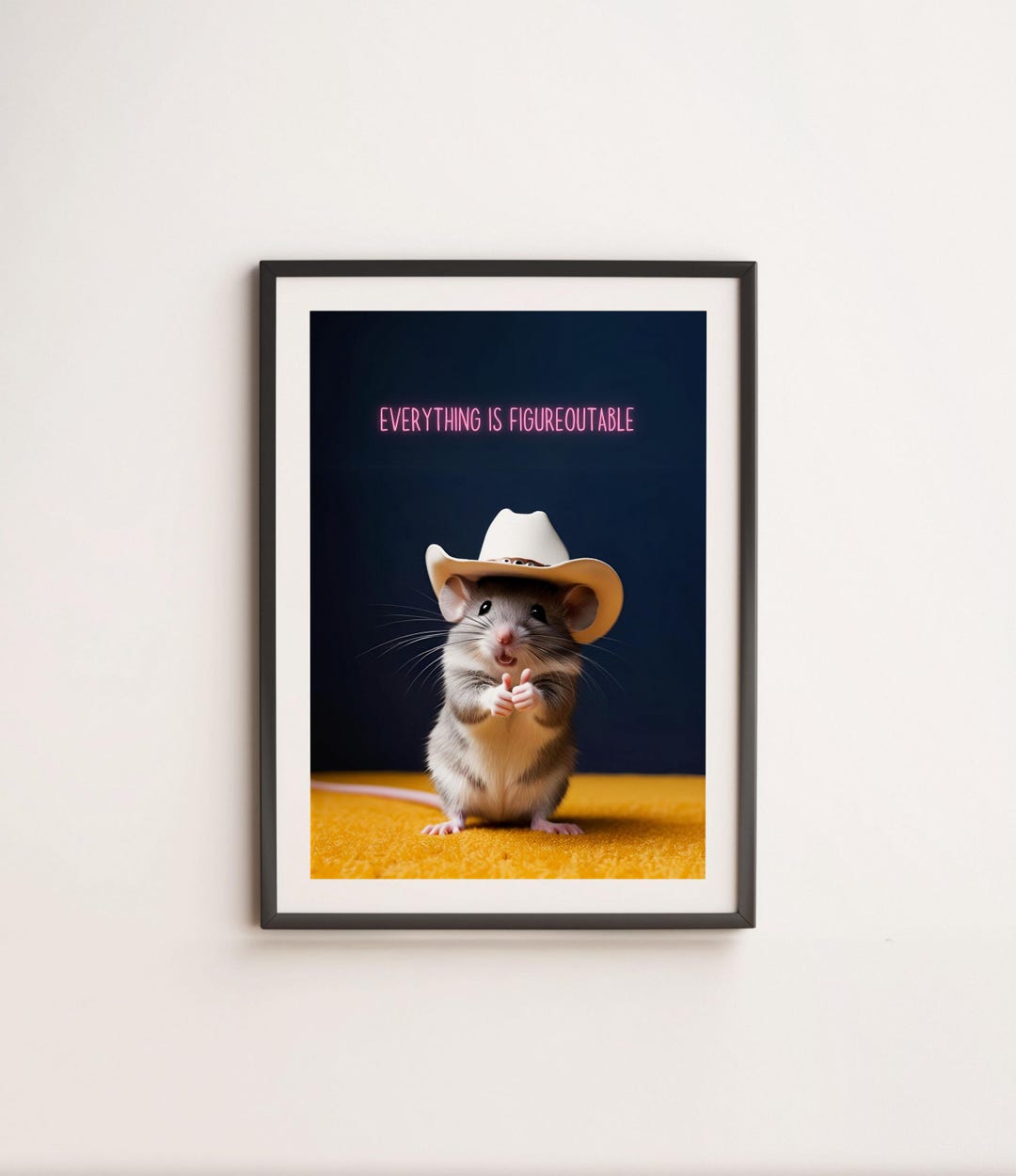 Motivational Quote Print, Everything is Figureoutable, Décor, Poster ...