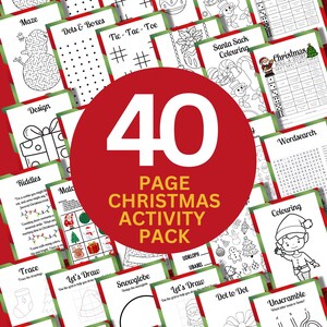 40 Printable Christmas Activities, Christmas Activity Bundle, Kid's ...