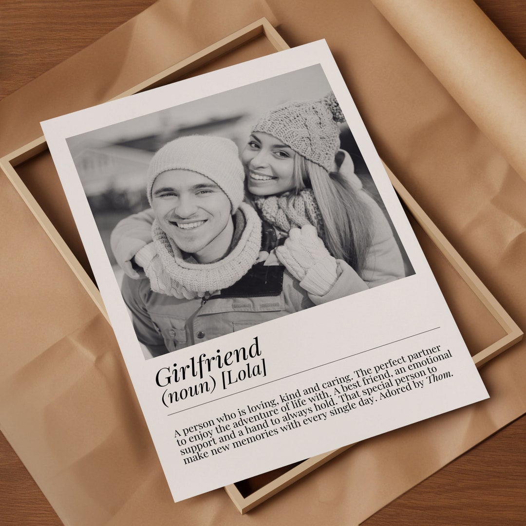 Personalised Girlfriend Definition Print Custom Gift Girlfriend ...