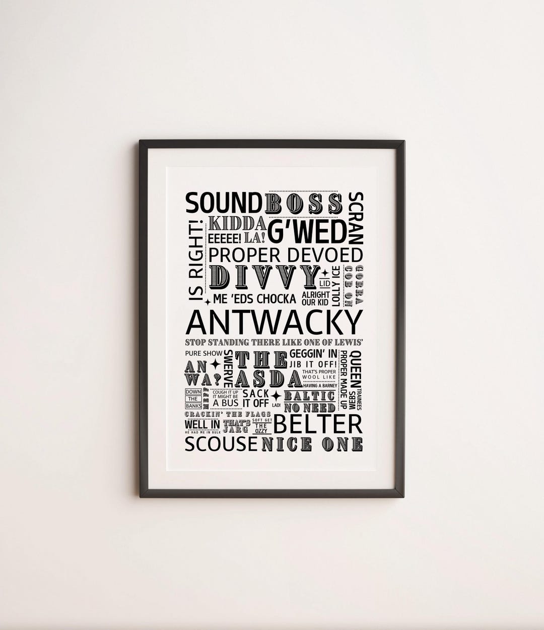 Scouse Sayings, Print, Living Room, Modern, Décor, Poster, Frame ...