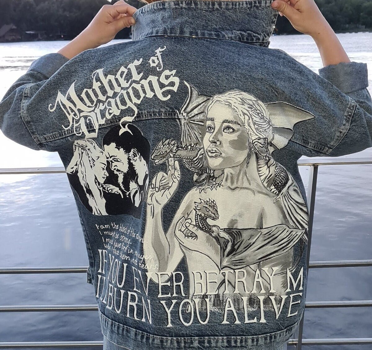 Custom Denim Jacket. Personalized Custom Clothes. Hand Painted Clothes ...