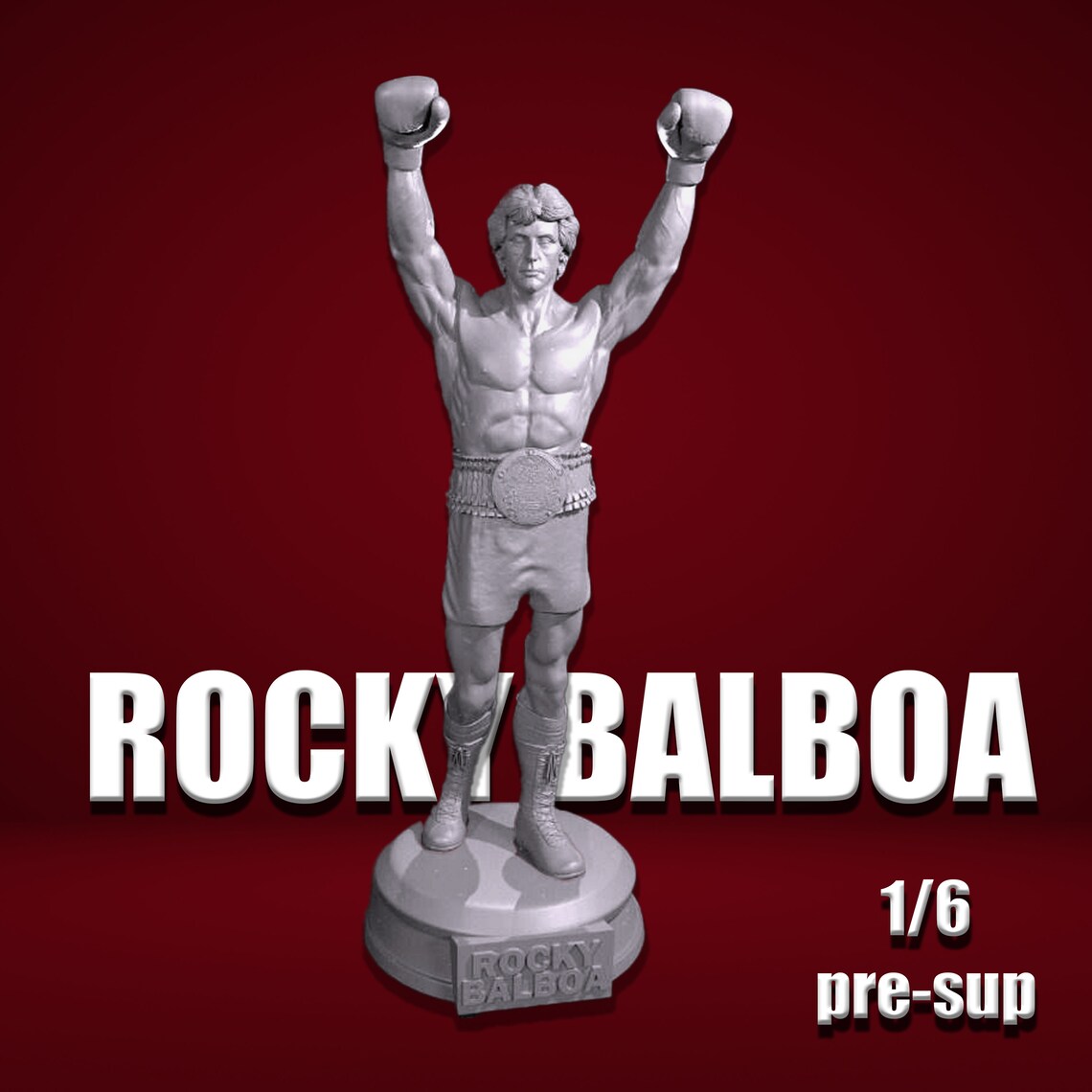 Rocky Balboa STL, Rocky Balboa 3D Model, Rocky Balboa 3D Print Files ...