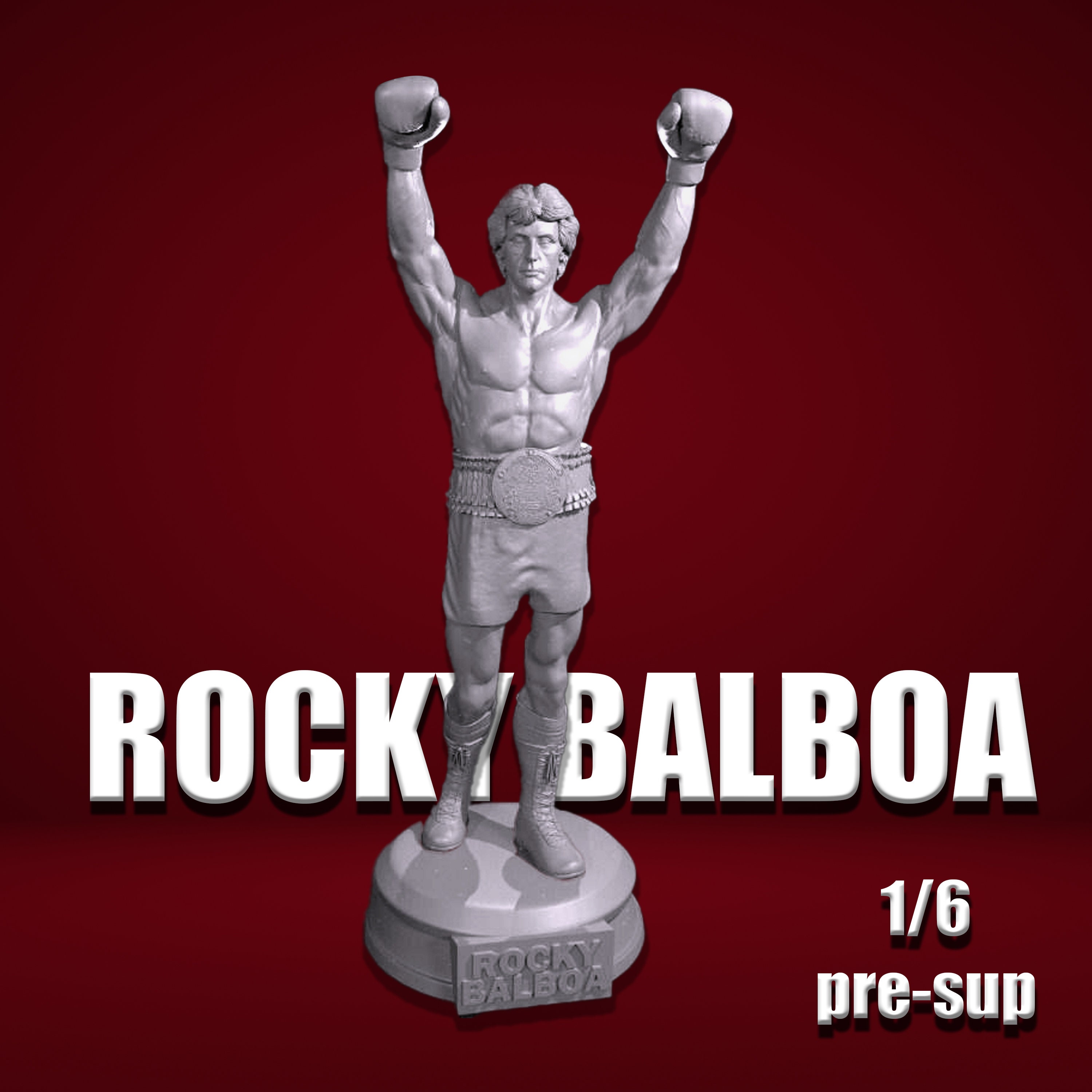Rocky Balboa STL, Rocky Balboa 3D Model, Rocky Balboa 3D Print Files ...