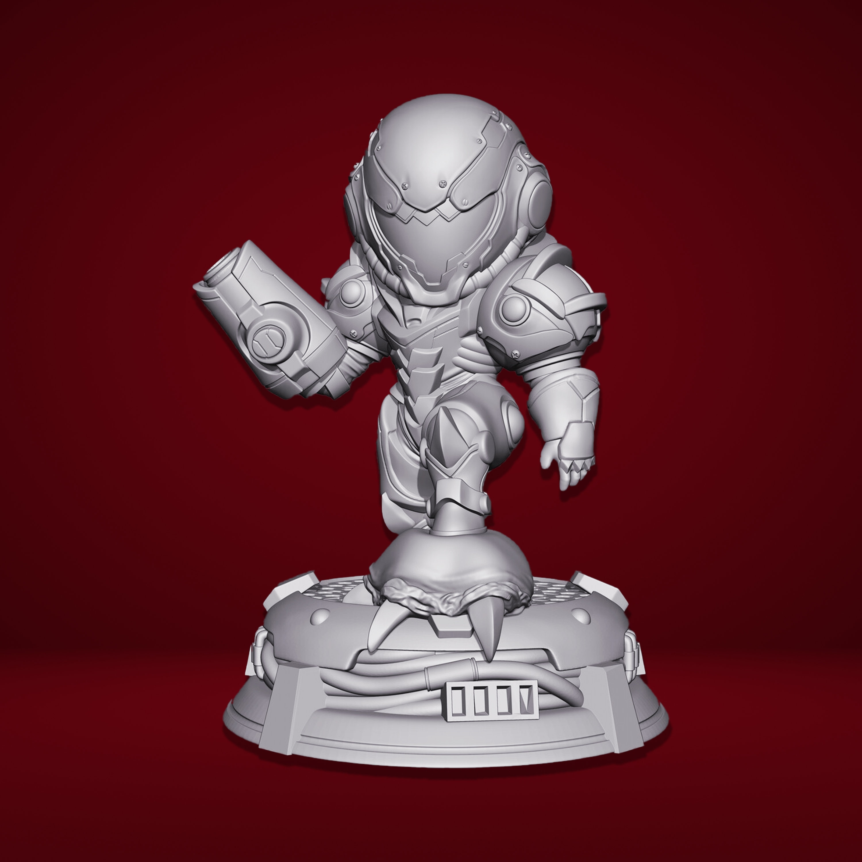 Samus Metroid STL, Metroid 3D Model, Metroid 3D Print Files, Samus ...