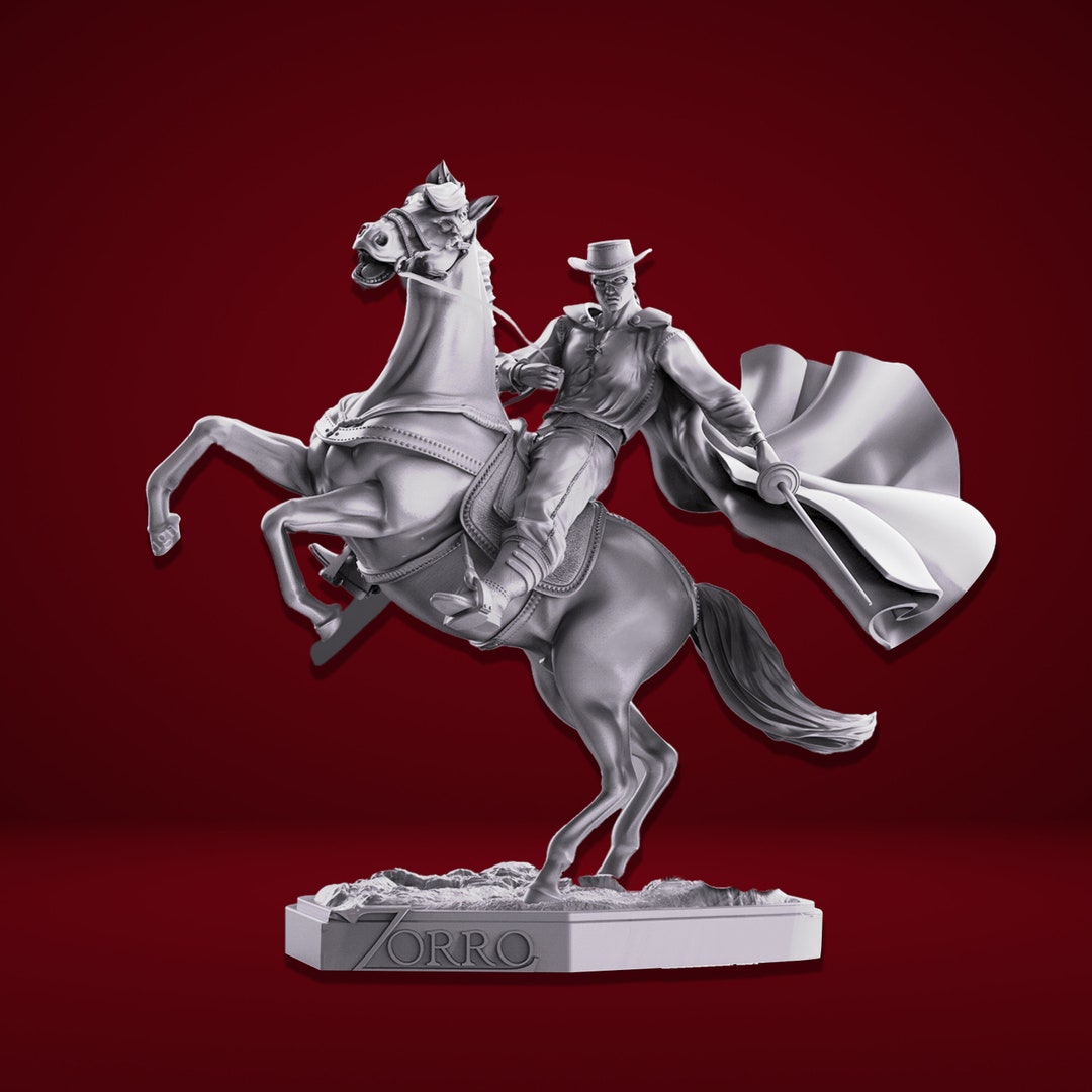 Zorro STL Zorro 3D Model Zorro 3D Print Files Zorro - Etsy UK