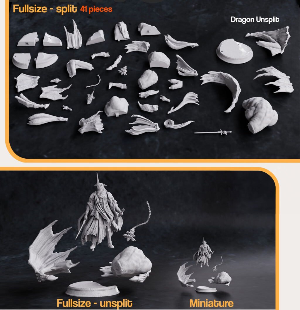 Angmar Lord of the Rings STL, Angmar Witch King 3D Model, Angmar 3D ...