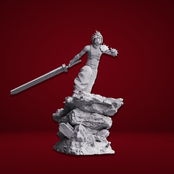 Cloud Strife Stl File - Etsy