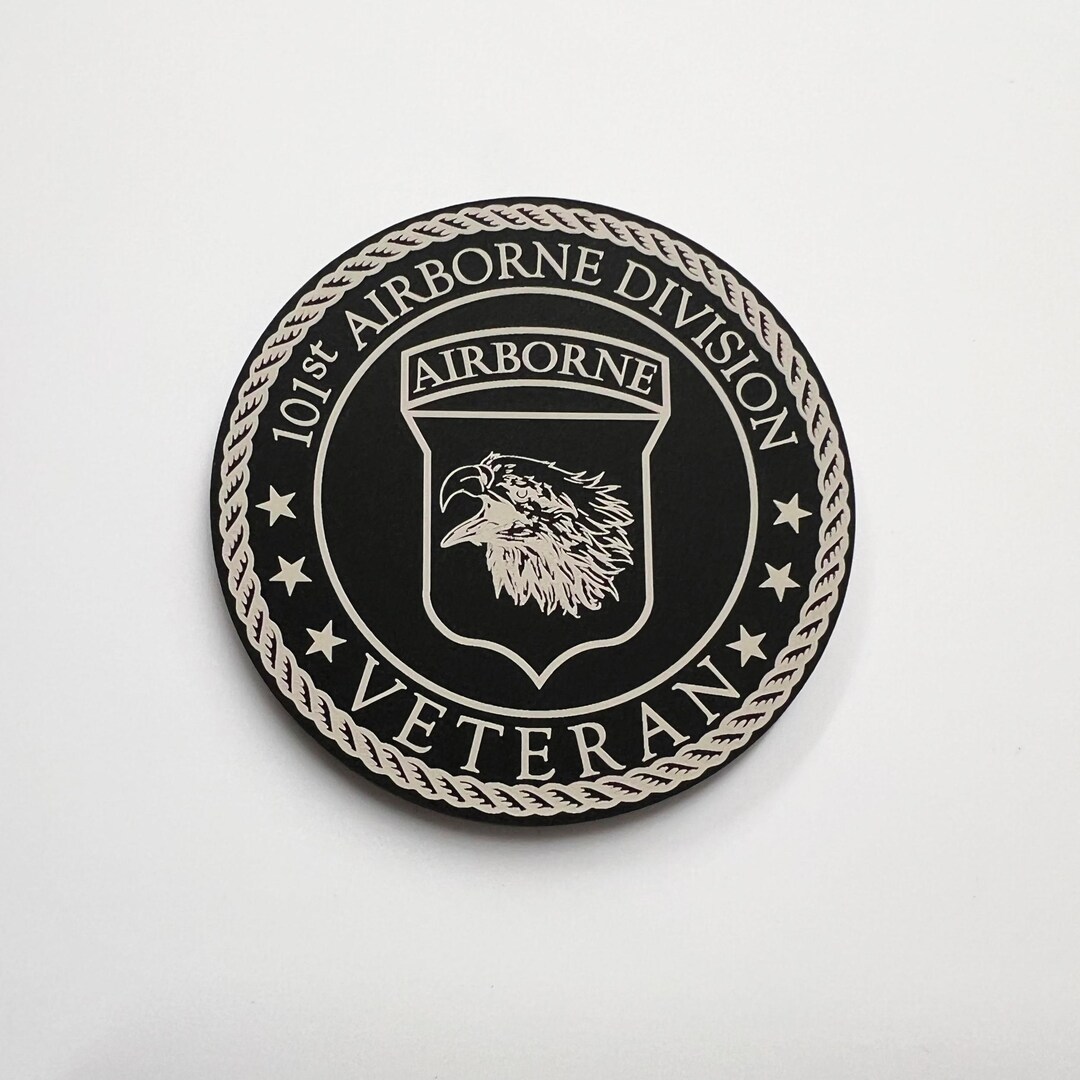 101st AIRBORNE VETERAN Car Truck Motorcycle Emblem Badge Army Screaming ...