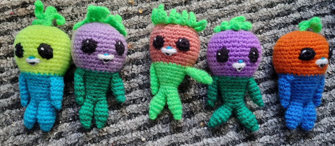 Vegimals Octonauts Tv Show Carachters, Set of 5 , Handmade - Etsy