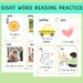 Sight Word Printable Worksheets Early Reader Phonics Exercise Preschool ...