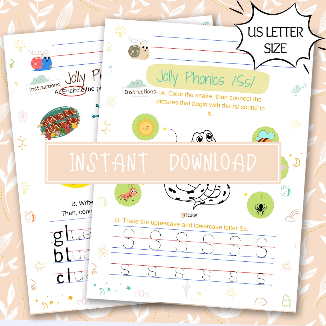 Jolly Phonics Printable Worksheet Children Worksheet Printable ...