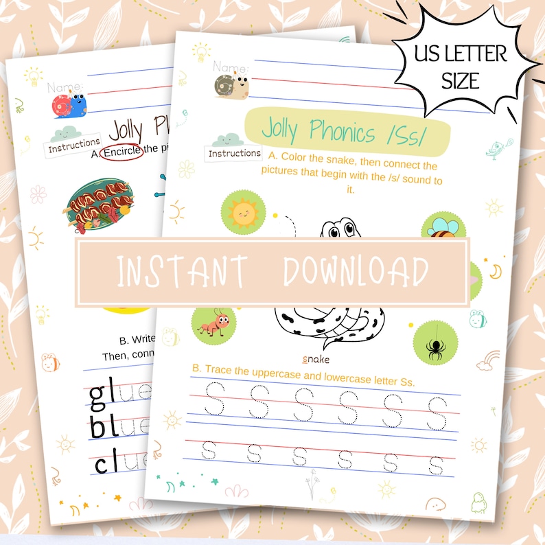 Jolly Phonics Printable Worksheet Children Worksheet Printable ...