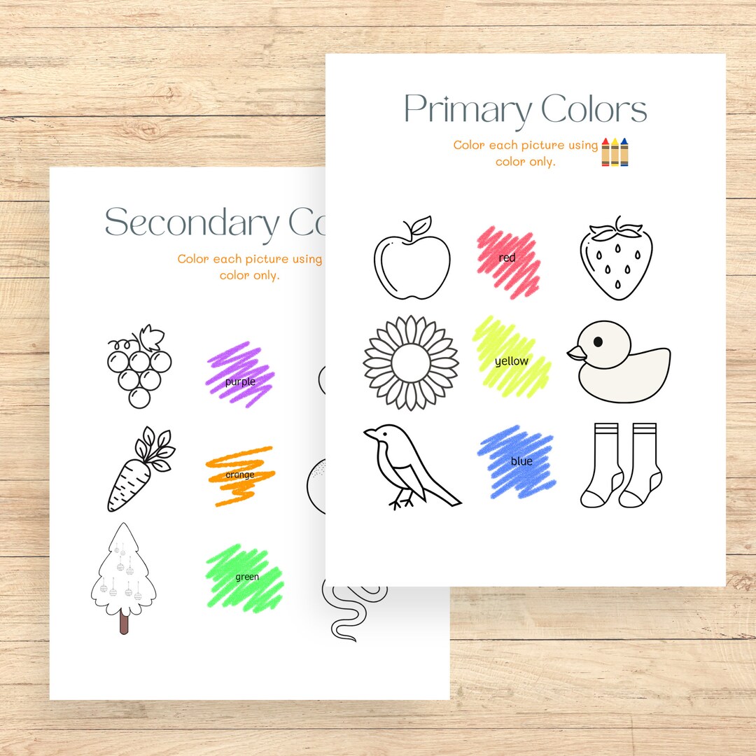 Printable Toddler Worksheet Toddlers Workbook Instant Download ...