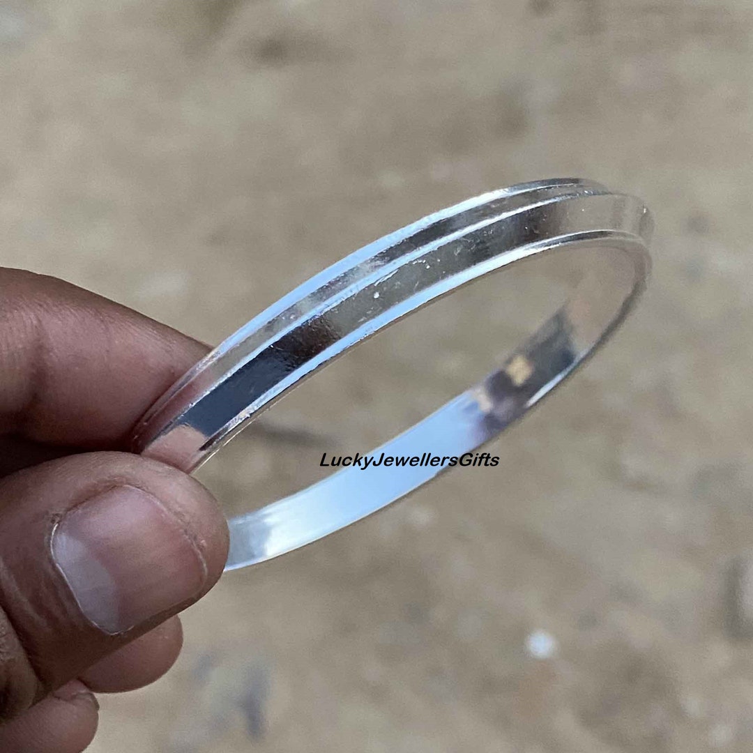 Handcrafted Sterling Silver Kara Bracelet: Sikh Bangle for Men - Etsy