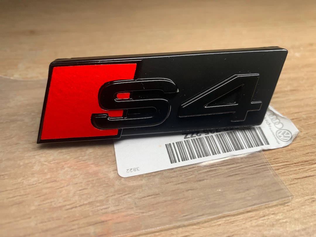 OEM Style S4 Grille Gloss Black / Matte Black / Chrome Badge Emblem ...